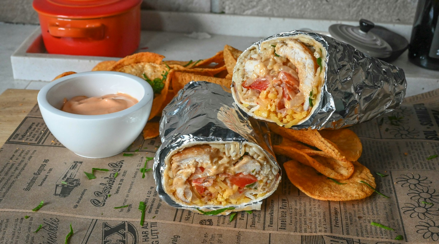 Burrito med kylling og havreris - Perfekt til middag og l... | Gladkokken Burrito med kylling og havreris - Perfekt til middag og l... | Gladkokken